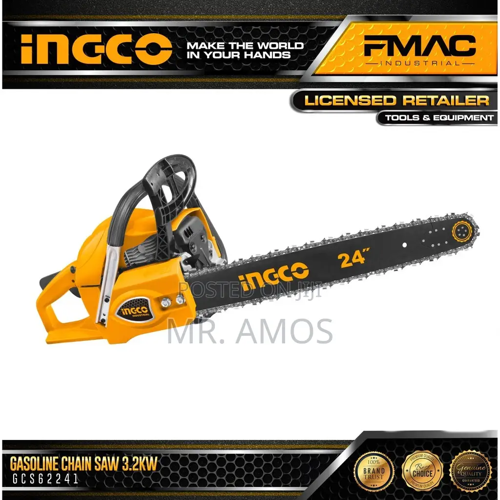 INGCO Industrial 24" 3200rpm Gasoline Chainsaw GCS62241 in Accra ...