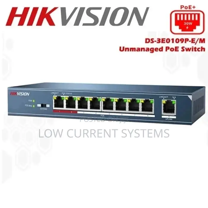 Hikvision Switch POE 8 Ports Managed Fast Ethernet 1uplink in Spintex ...