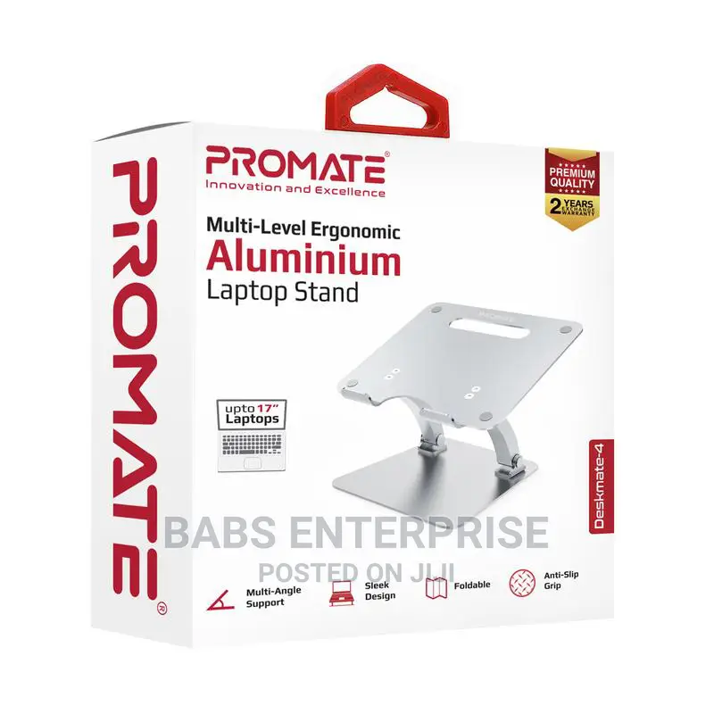 Promate Deskmate 4 Ergonomic Aluminium Laptop Stand in Accra ...