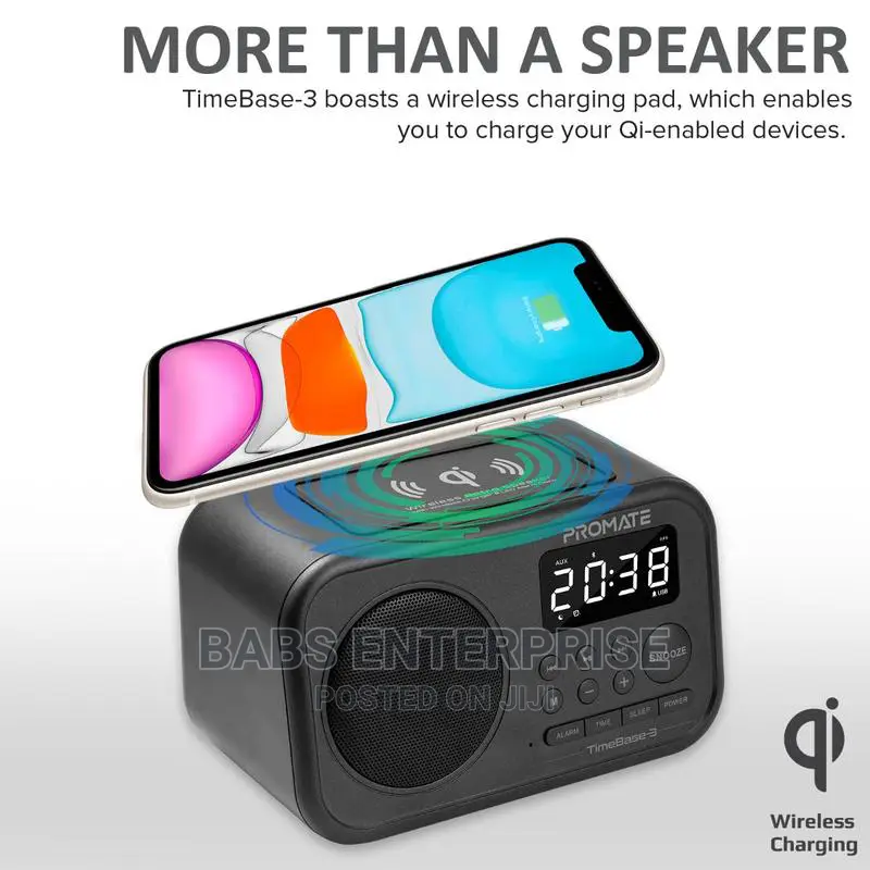 Promate Timebase-3 Bluetooth Speaker With Wireless Charging in Accra Metropolitan - Audio ...