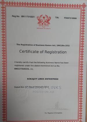 Business Registration Certificate. in Accra New Town - Legal Services ...