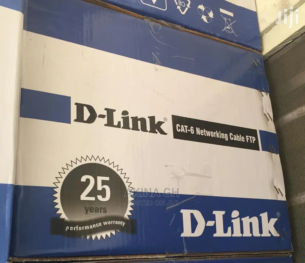 D-Link Cat6 Dlink FTP Cable 305M Black Outdoor in Tesano - Accessories ...
