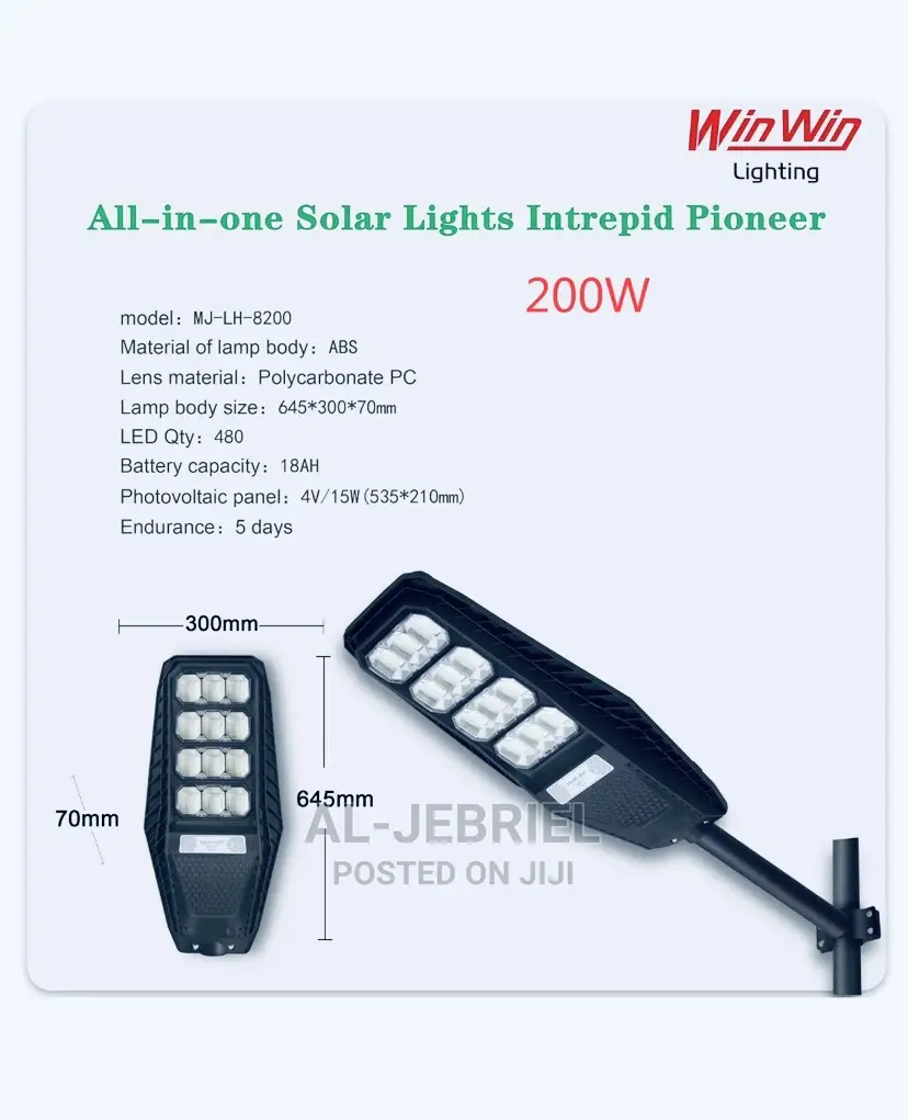 Win Win All-In-One Solar Lights Intrepid Pioneer (200W) in Accra ...
