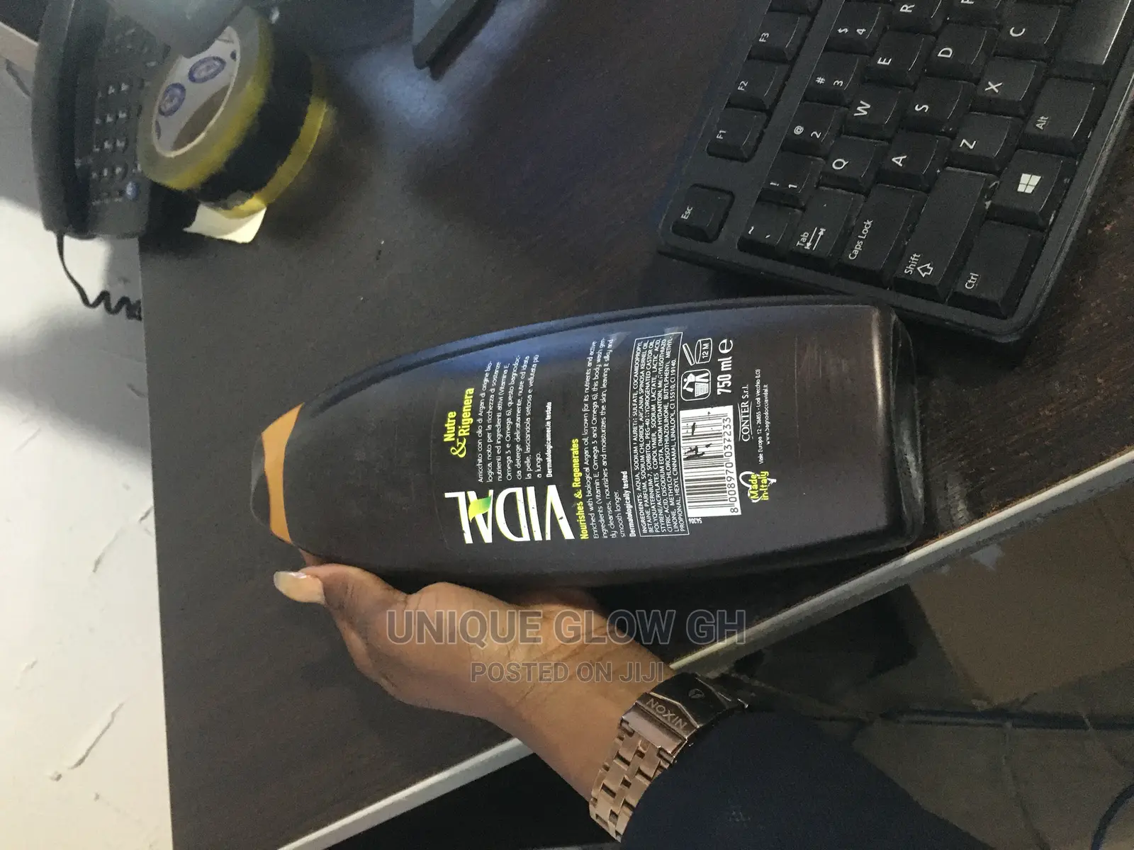 Vidal Natural Regenerative Body Wash Argan Oil Shower Gel in Roman ...