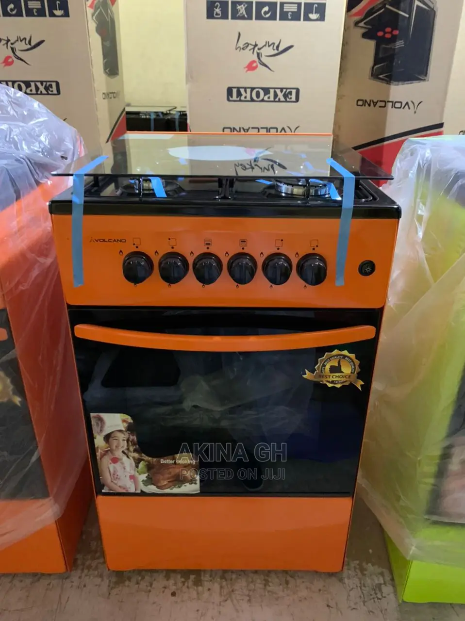 Volcano Turkish Gas Cooker 4 Burner With Oven 50x50 in Lapaz - Kitchen ...