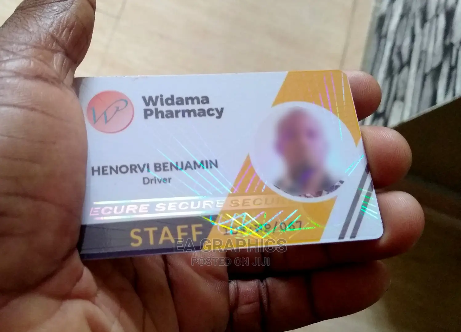 ID Card Transparent Hologram Overlay Stickers in Adenta - Printing ...