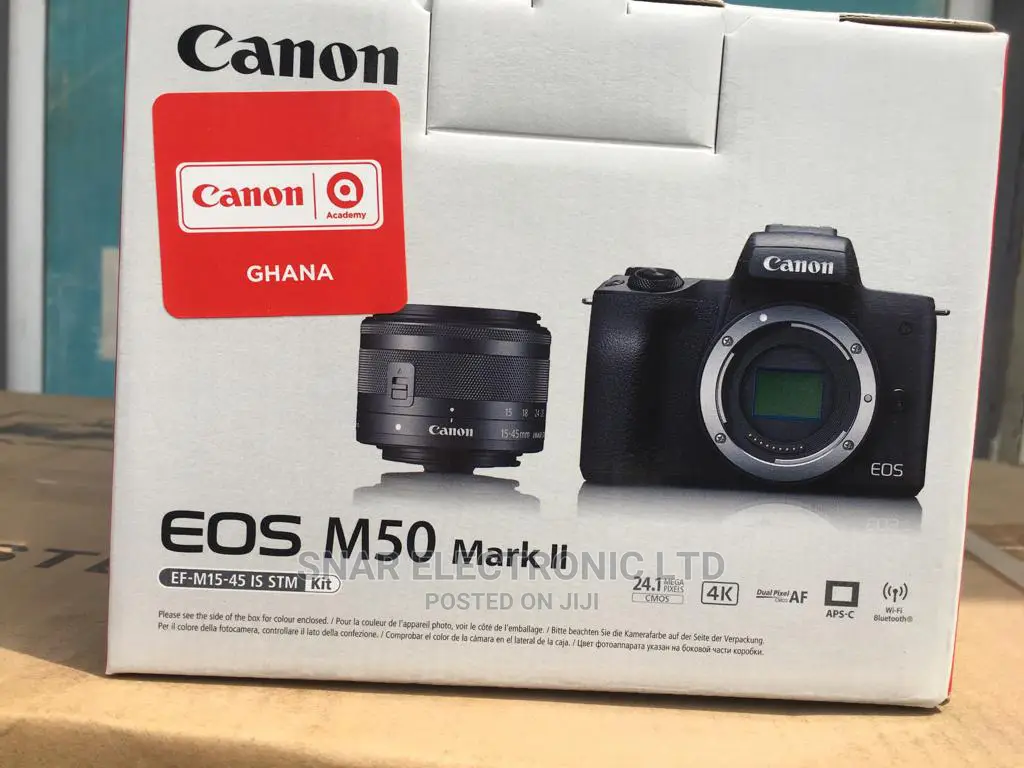 Canon EOS M50 Mark II Mirrorless Camera (Black) in Accra Metropolitan ...