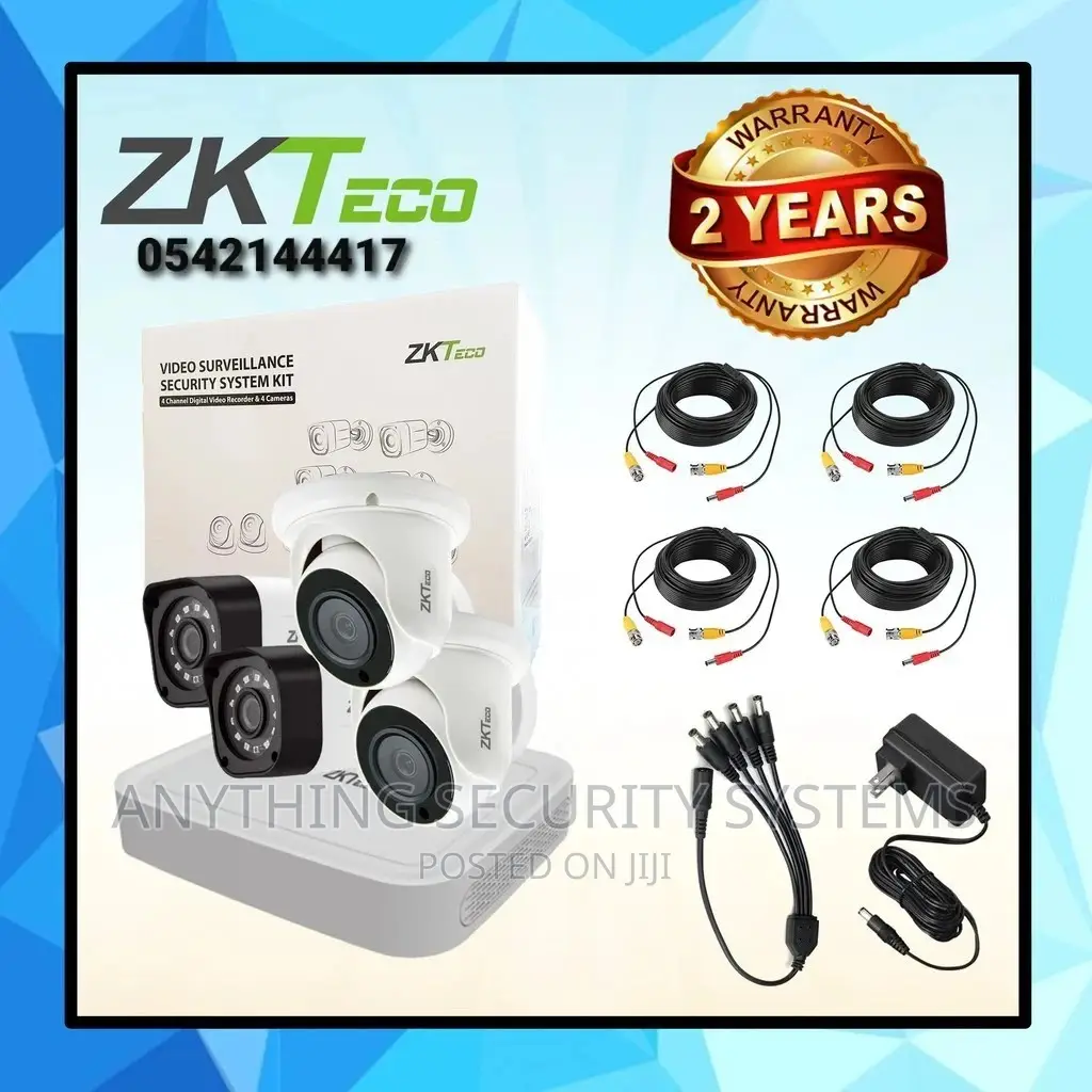 Zkteco 4ch CCTV Cameras Kit With Hardrive in Accra Metropolitan ...