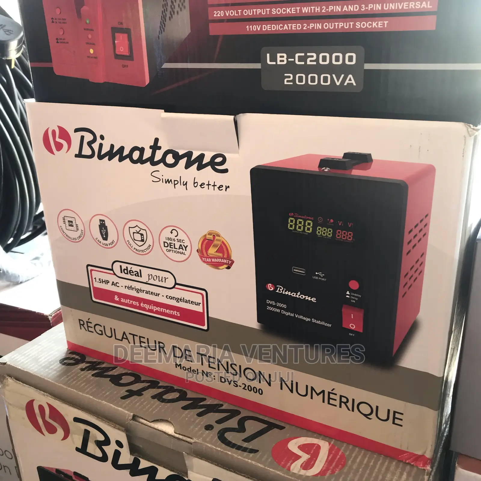 Binatone 2000w Digital Voltage Stabilizer DVS-2000 in Dansoman ...