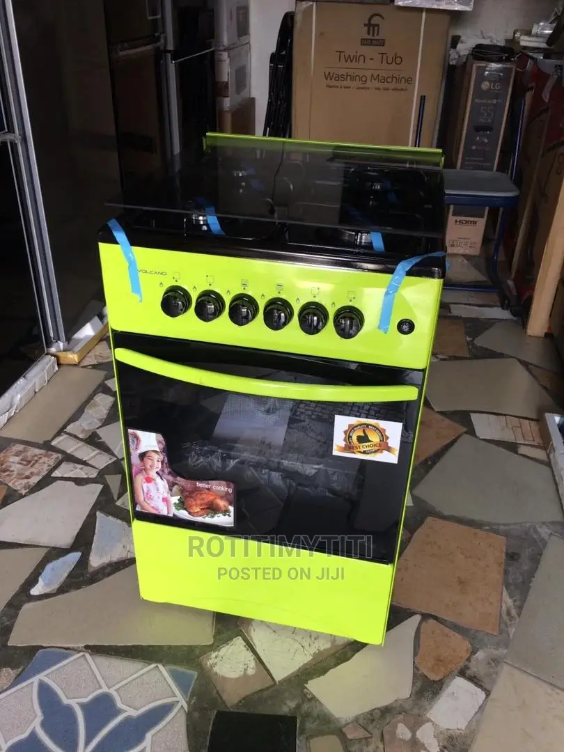 Lemon Green Gas Stove With Oven and Grill Volcano Gas Cooker in Accra ...