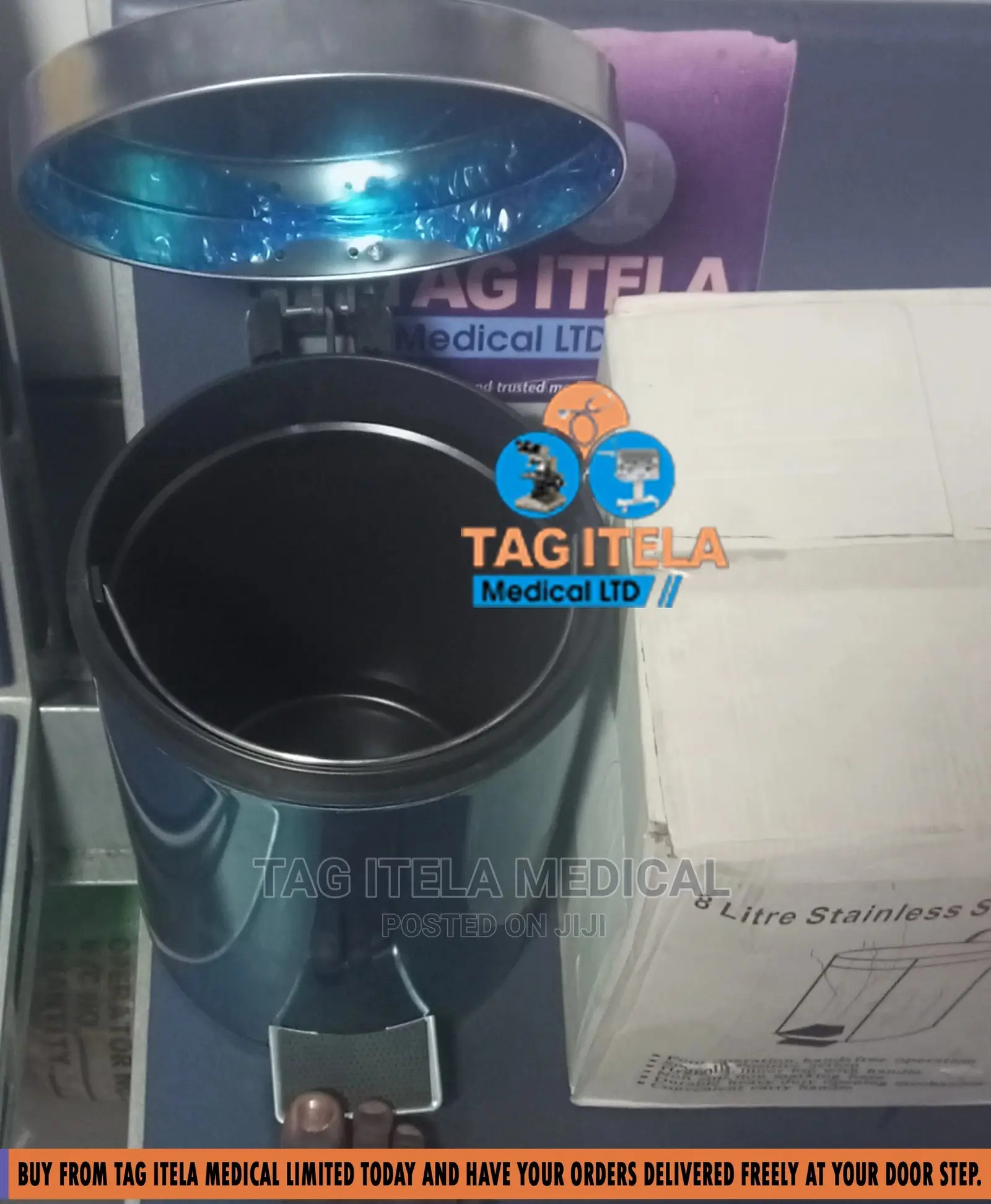 Pedal Dustbin (8ltrs Stainless Steel) in Accra Metropolitan - Medical ...