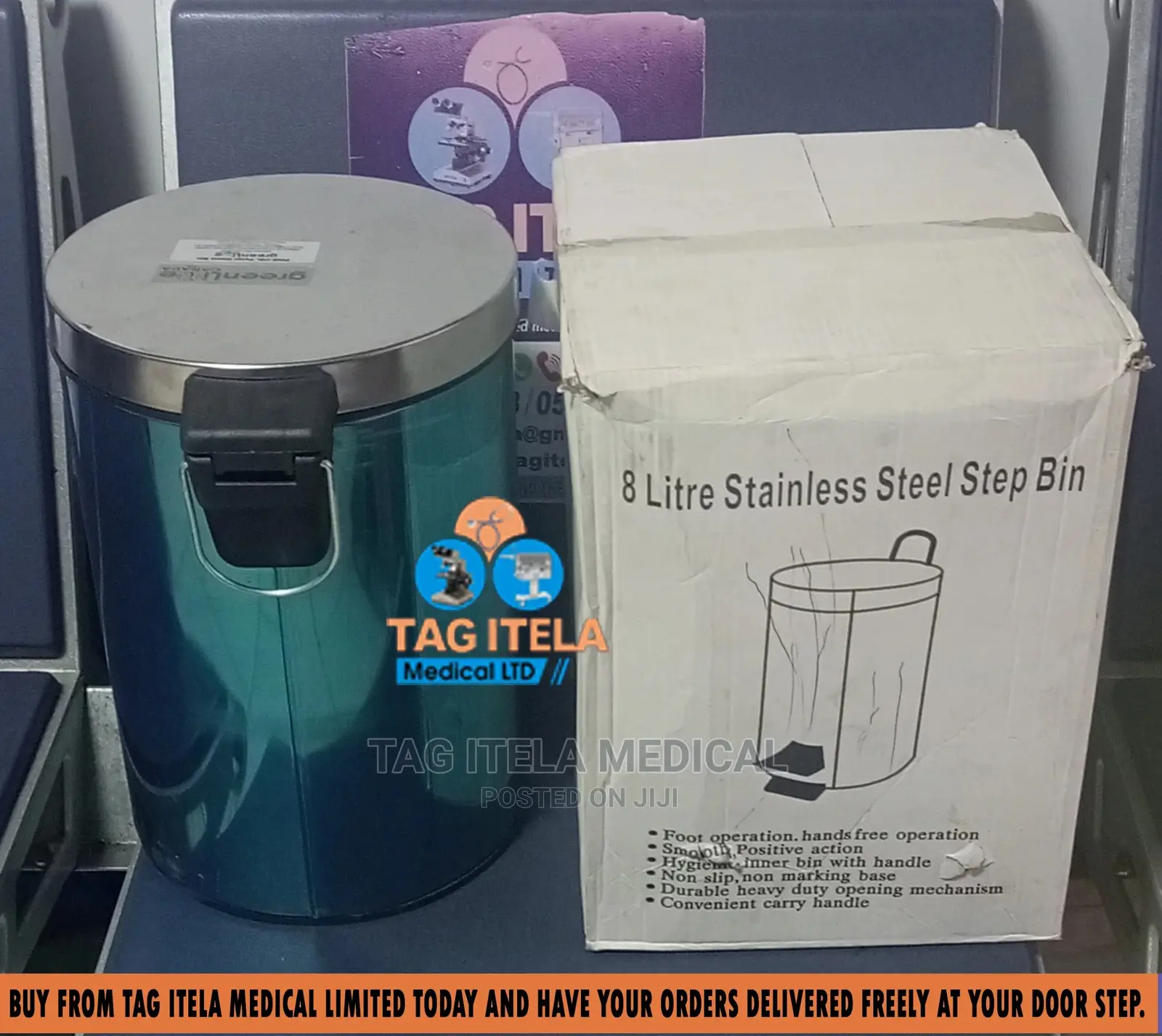 Pedal Dustbin (8ltrs Stainless Steel) in Accra Metropolitan - Medical ...