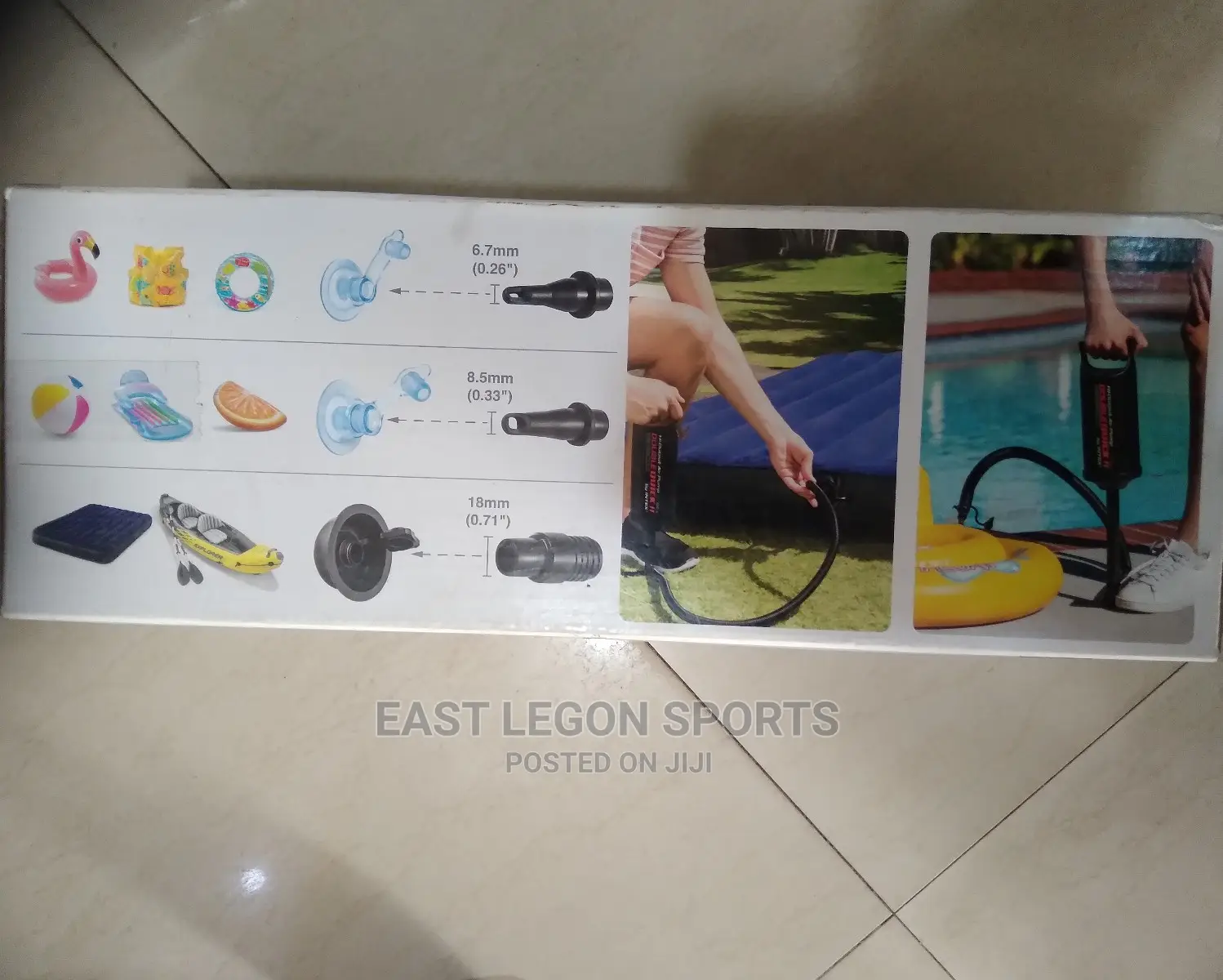 Intex Hand Hi Output Air Pump for Inflatables Floor Air Bed in East ...