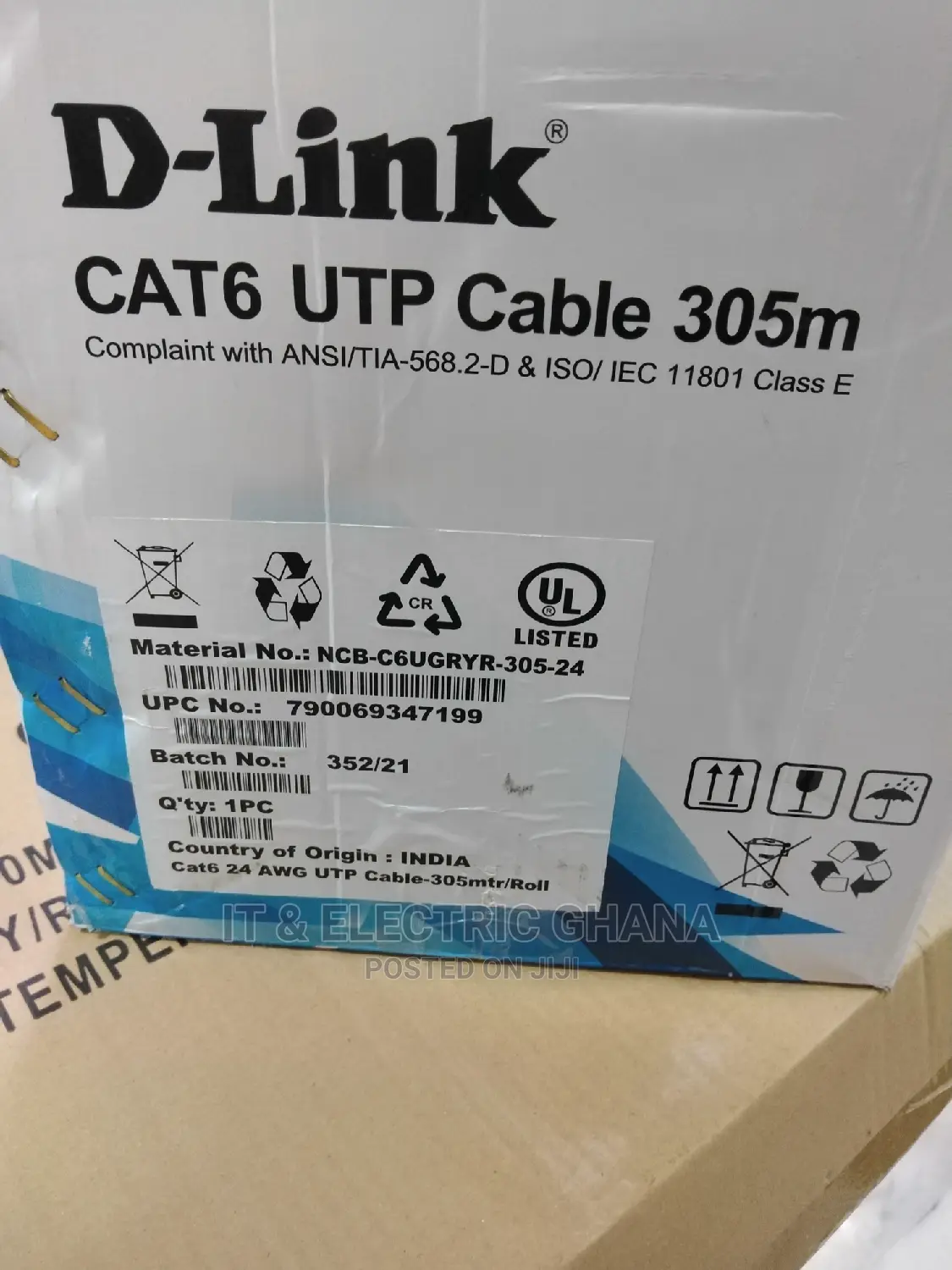 D-link Cat6 UTP Cable 305m in Dworwulu - Electrical Equipment, It And ...