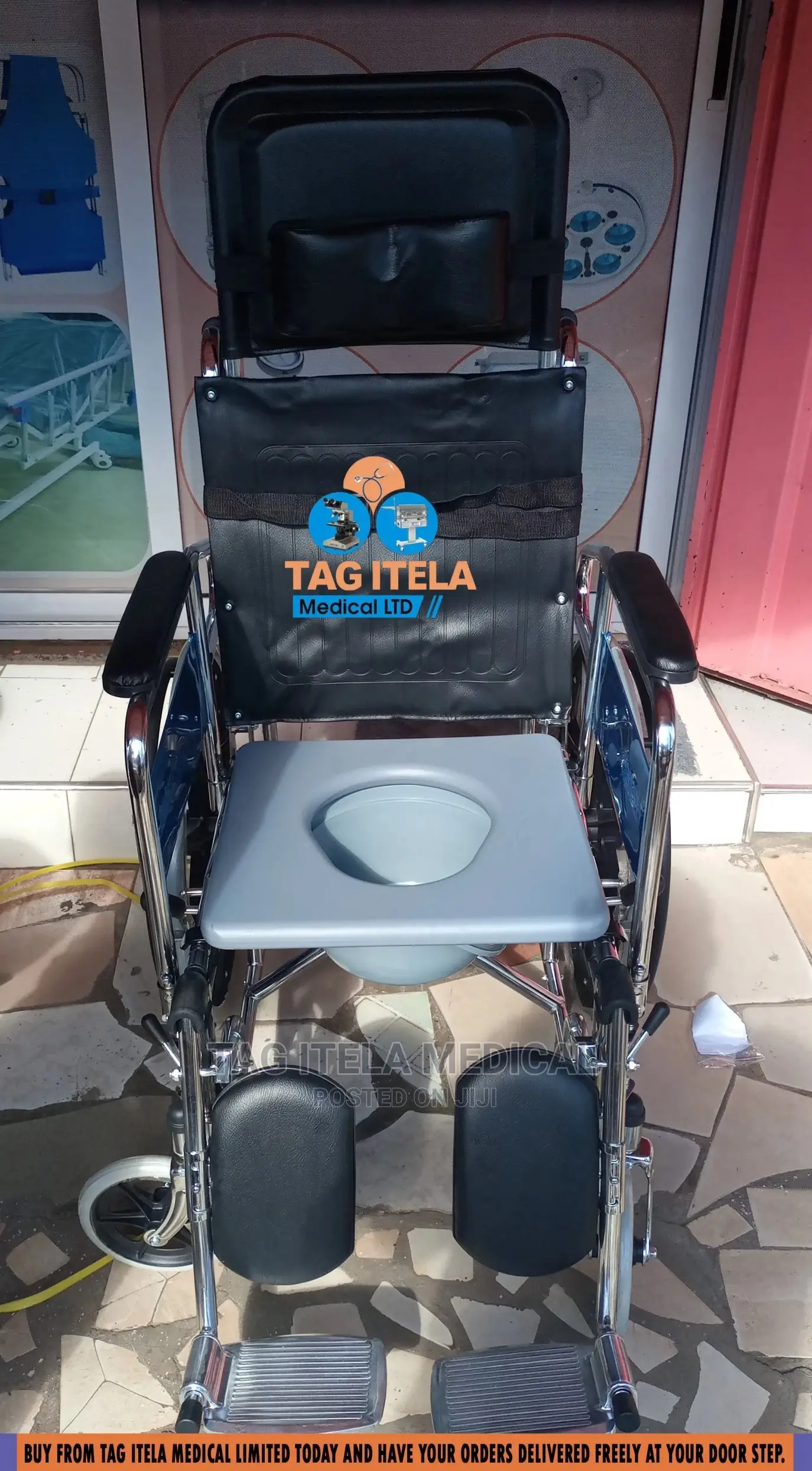 Wheelchair Commode (Adjustable Backrest) in Accra Metropolitan - Medical Supplies & Equipment ...