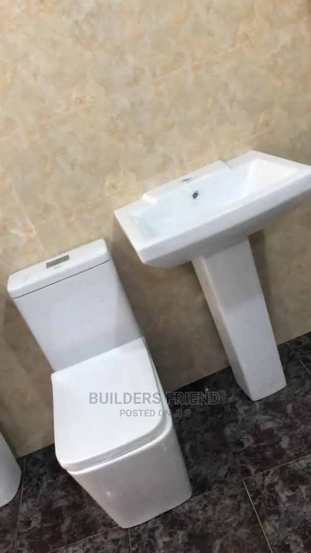 New Top Flash Modernized WC+Basin Pedestal Complete Set in Odorkor ...