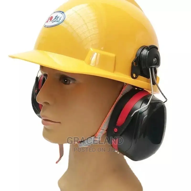 Noise-reducing Earphones Safety Helmet For Industrial Area in Accra ...