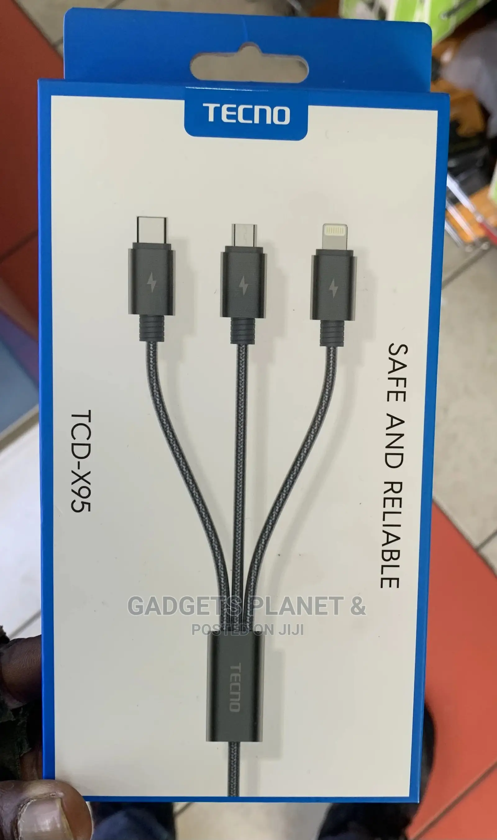 Tecno 3 in 1 Charging Data Cable - 1m in Lartebiokorshie - Accessories ...