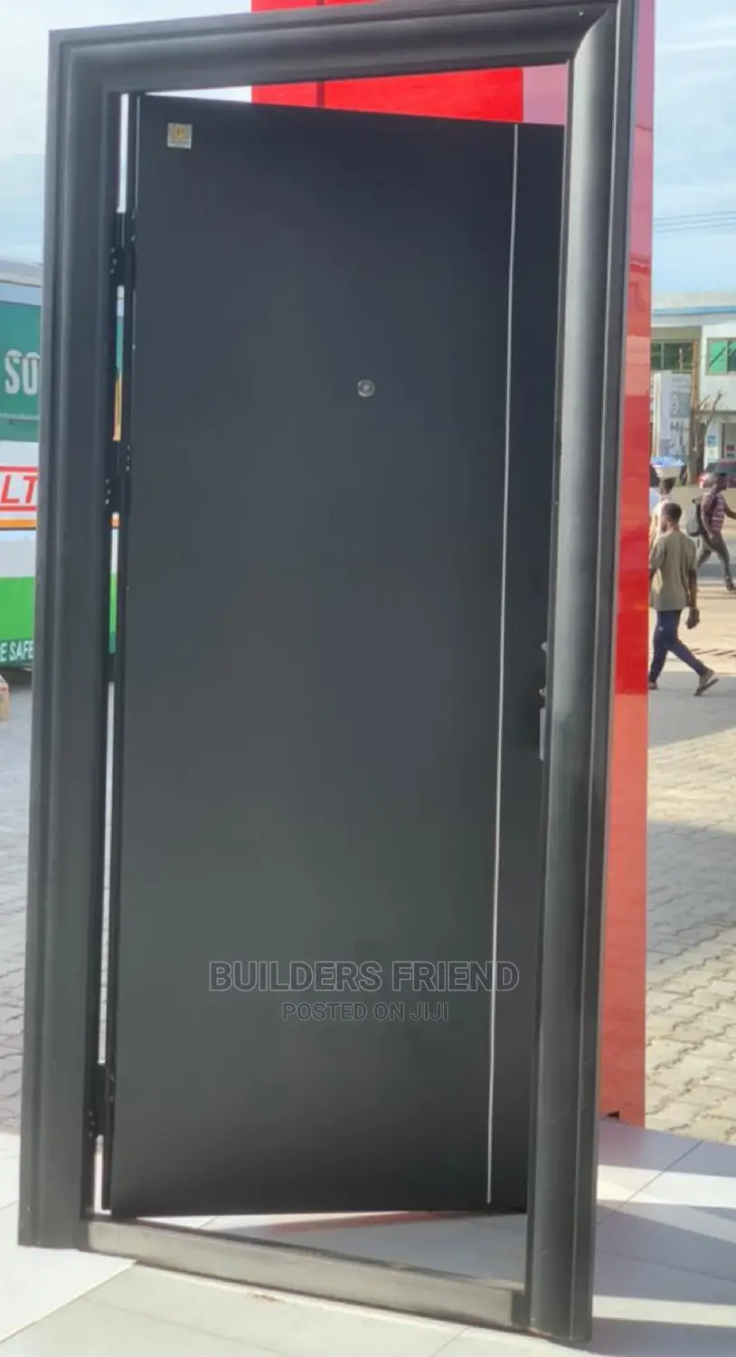 Simple Standard Steel Metallic Single Door+Frame+Locks Set in Odorkor ...