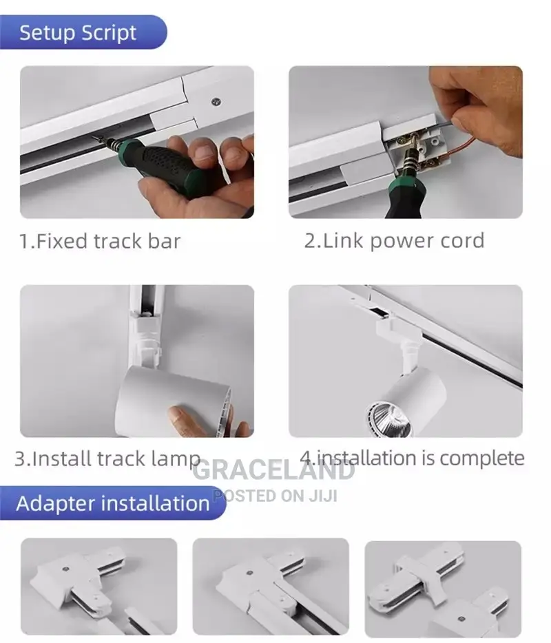 6 Set of Full Set Track Light Rail Fixture Spot Light in Accra ...