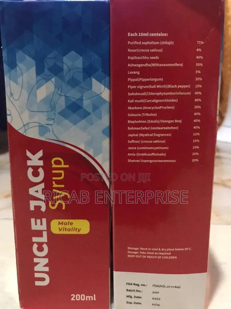 Uncle Jack Syrup for Men in Accra Metropolitan - Sexual Wellness, B ...