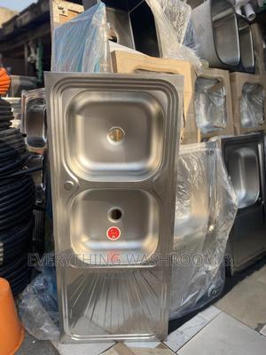 Block Sink Double Bowl Single Arm Complete With Tap Waste in Accra ...