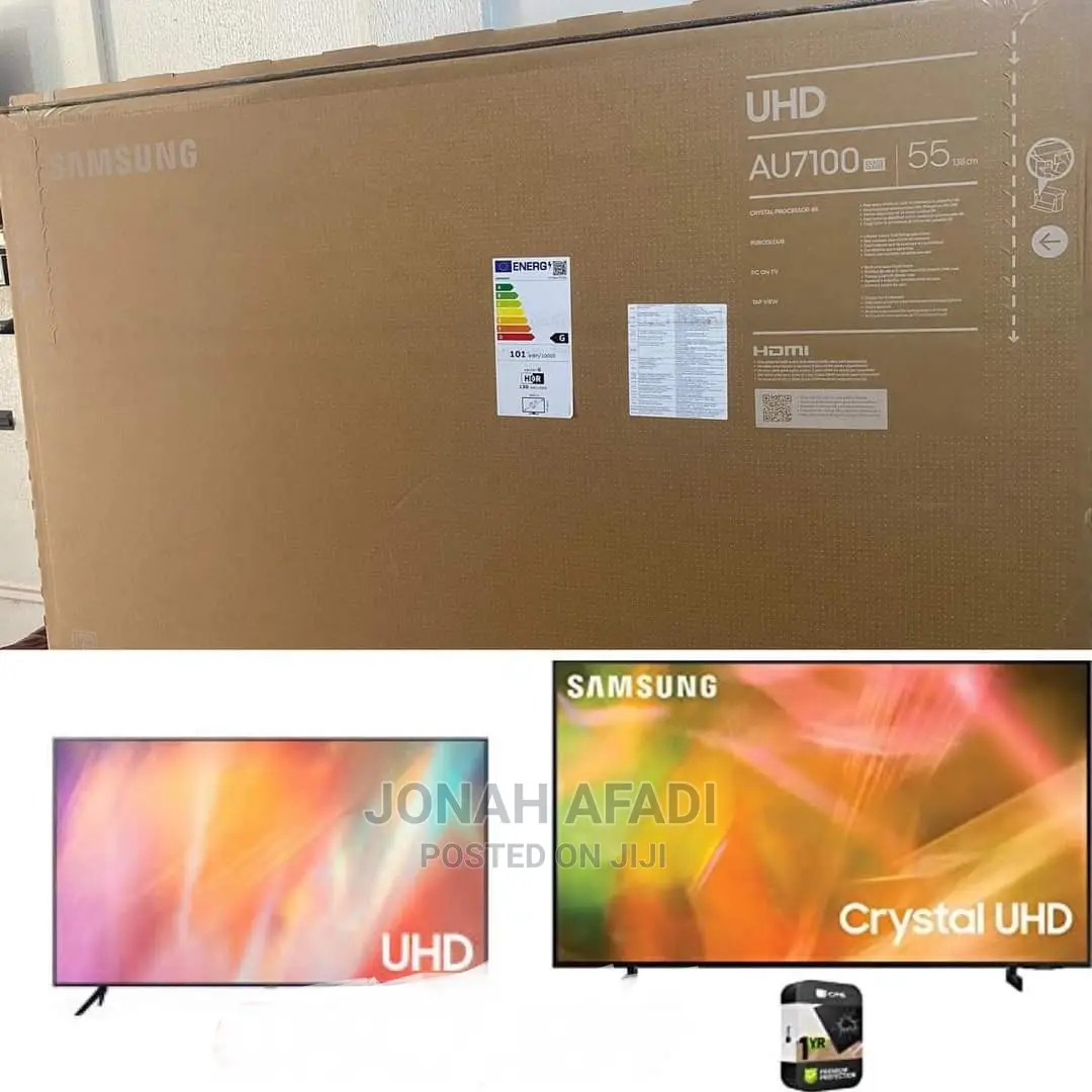 Samsung 55 Inch Crystal Uhd AU7100 Series 4K Hdr Smart TV in Accra New ...