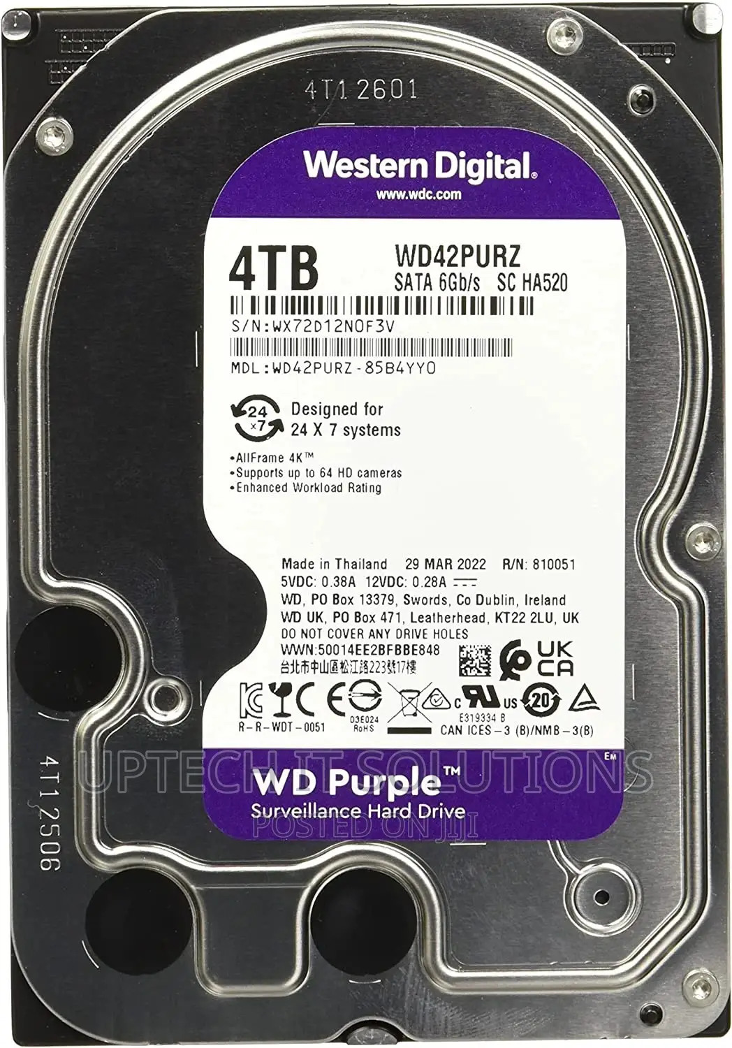 Western Digital Purple 4TB Surveillance Hard Disk Drive in Achimota ...