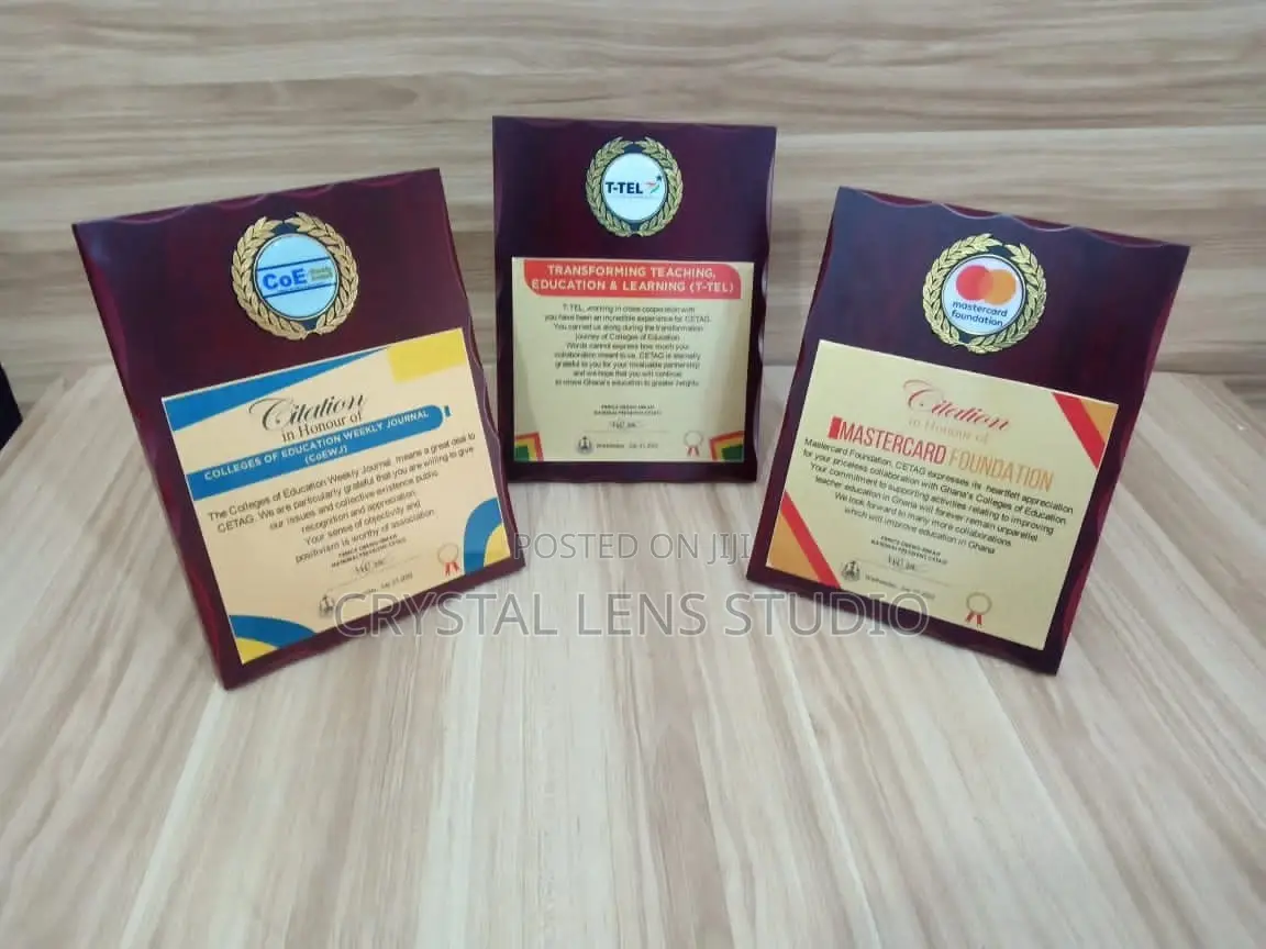 Plaque/Citation in Accra Metropolitan - Printing Services, Eric Praiz ...
