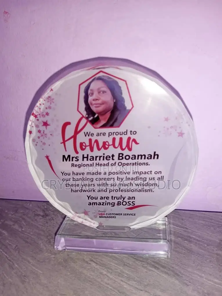 Plaque/Citation in Accra Metropolitan - Printing Services, Eric Praiz ...