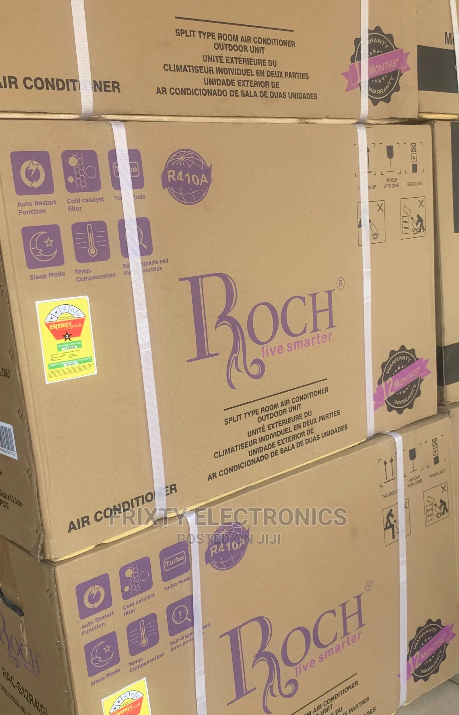 Original Roch 1.5 HP R410 Gas ^Split Air Conditioner 2 Stars in Accra ...