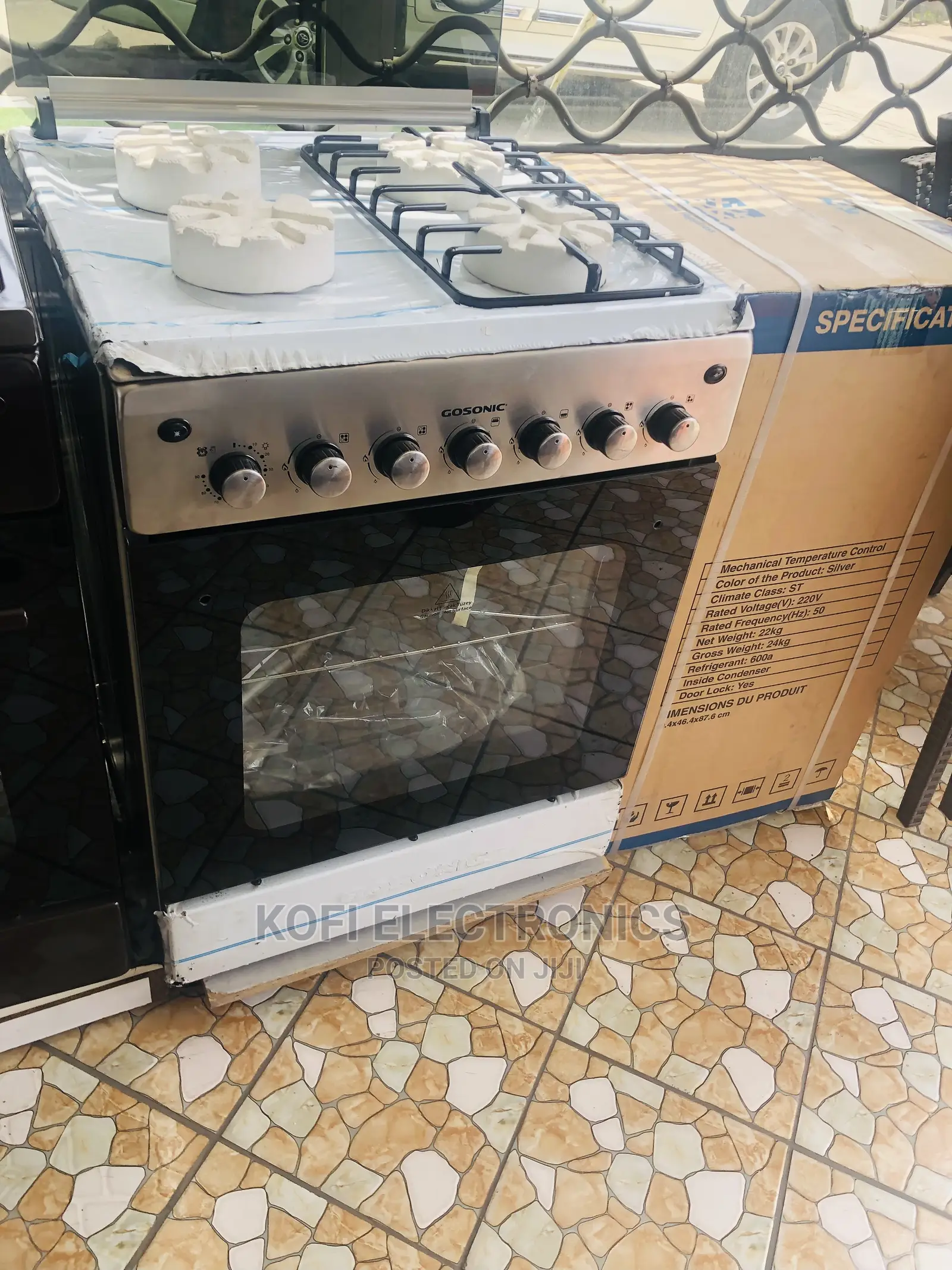 Silver Gosonic GGO-4060 60x60 Free Standing Glass Door Oven in Adabraka ...