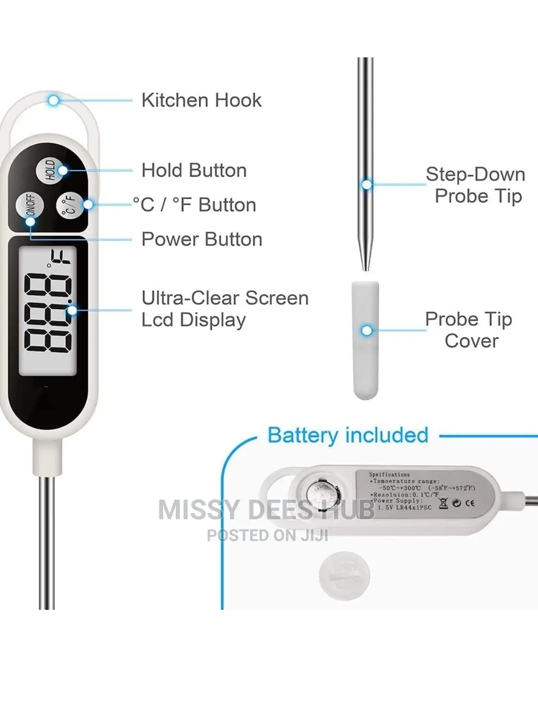 TP300 Digital Food Thermometer in Kaneshie - Kitchenware & Cookware ...