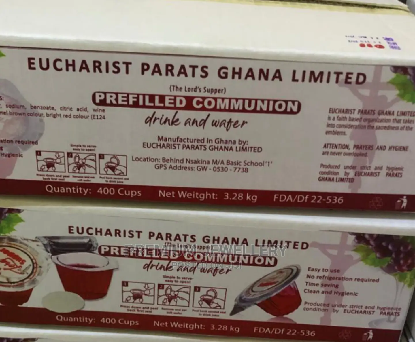 Prefilled Communion Wine and Wafer (400 Pieces) in Accra Metropolitan ...