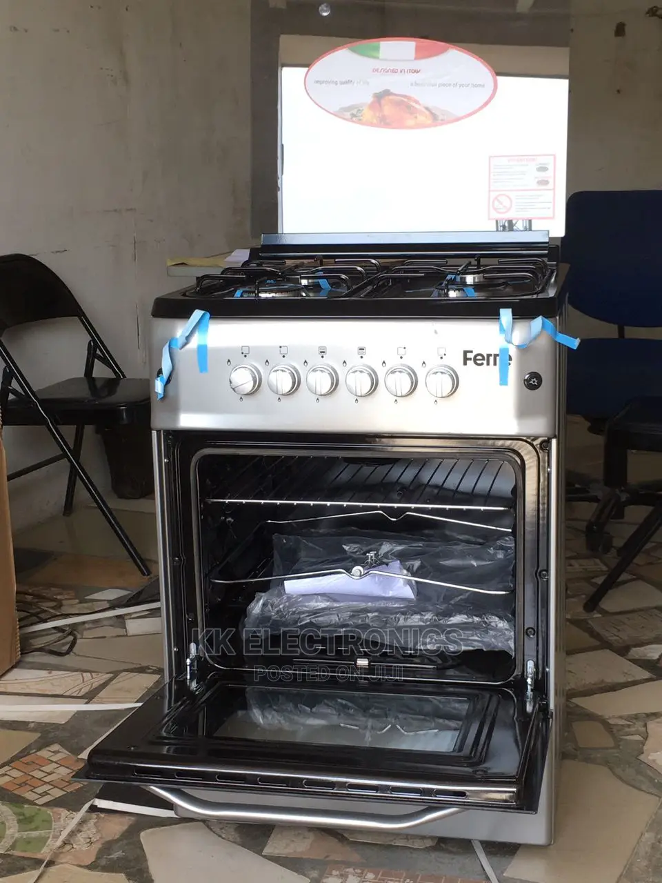 Ferre 60cm Gas Cooker - Silver in Accra Metropolitan - Kitchen ...