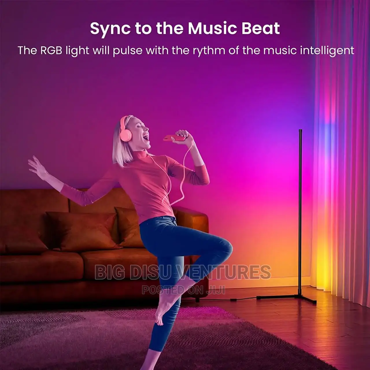 RGB Led Tube Light Floor Lamp(Smart Home Modern Light Stand) in Accra ...