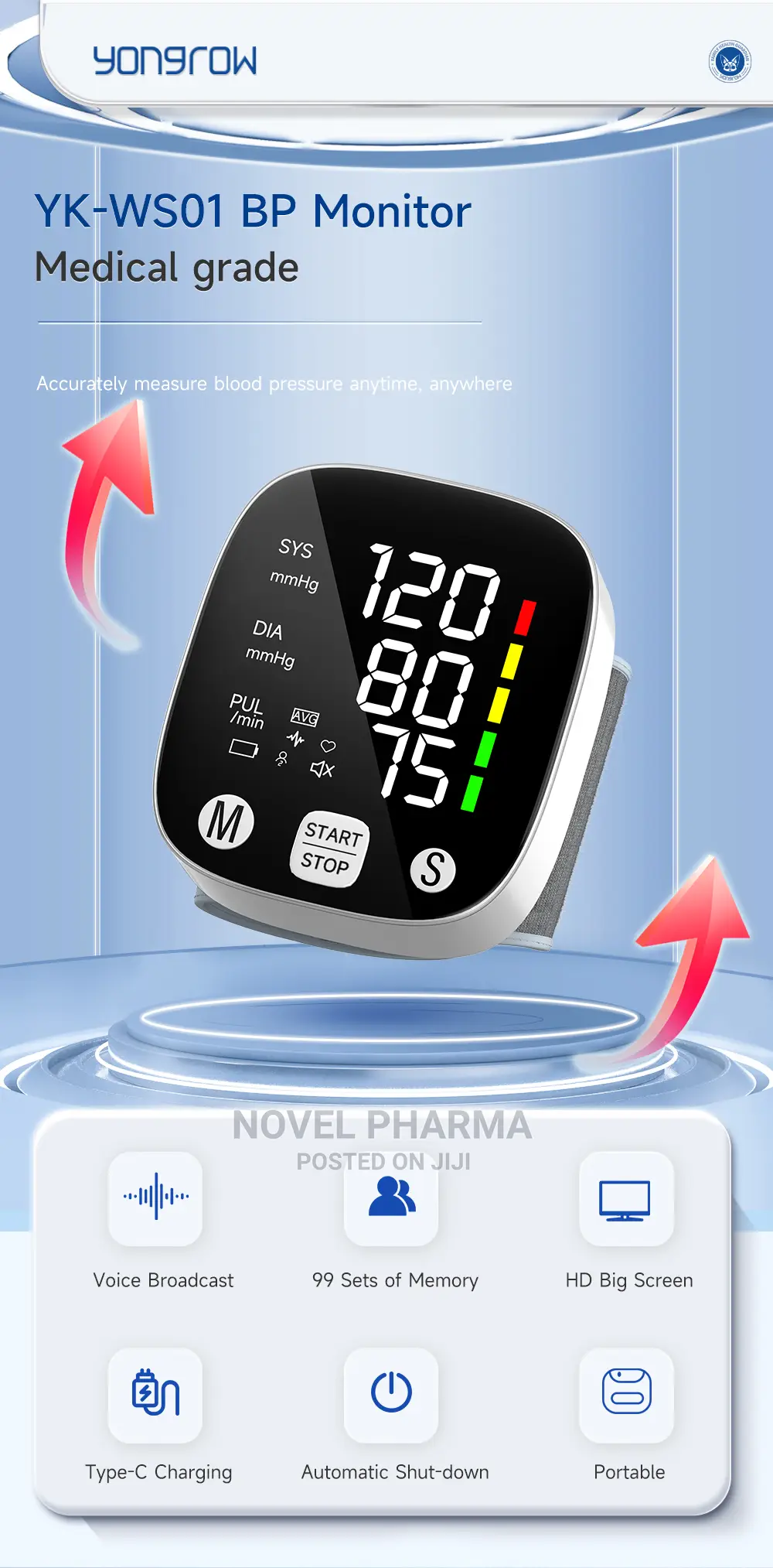 Rechargeable Wrist Bp Monitor in Dansoman - Medical Equipment ...