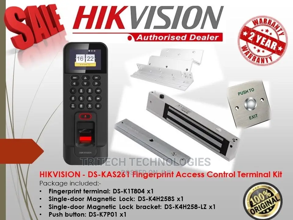 Hikvision Ds-kas261 Fingerprint Terminal KIT in Lapaz - Safety ...