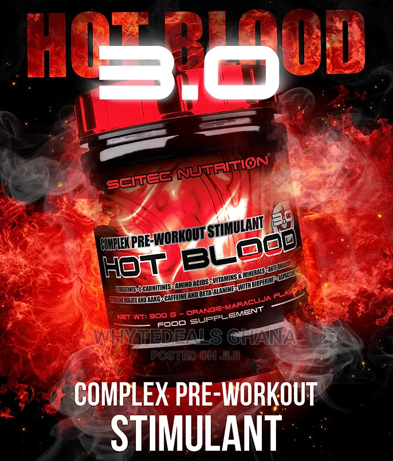 Scitec Nutrition Hot Blood PRE-WORKOUT ENERGY, STRENGTH in Accra ...