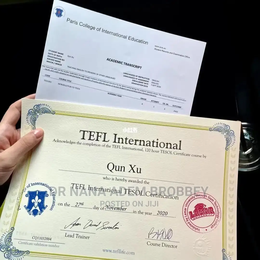 TEFL 120 Hours Certificate in Accra Metropolitan - Classes & Courses, Dr Nana Adem Brobbey ...