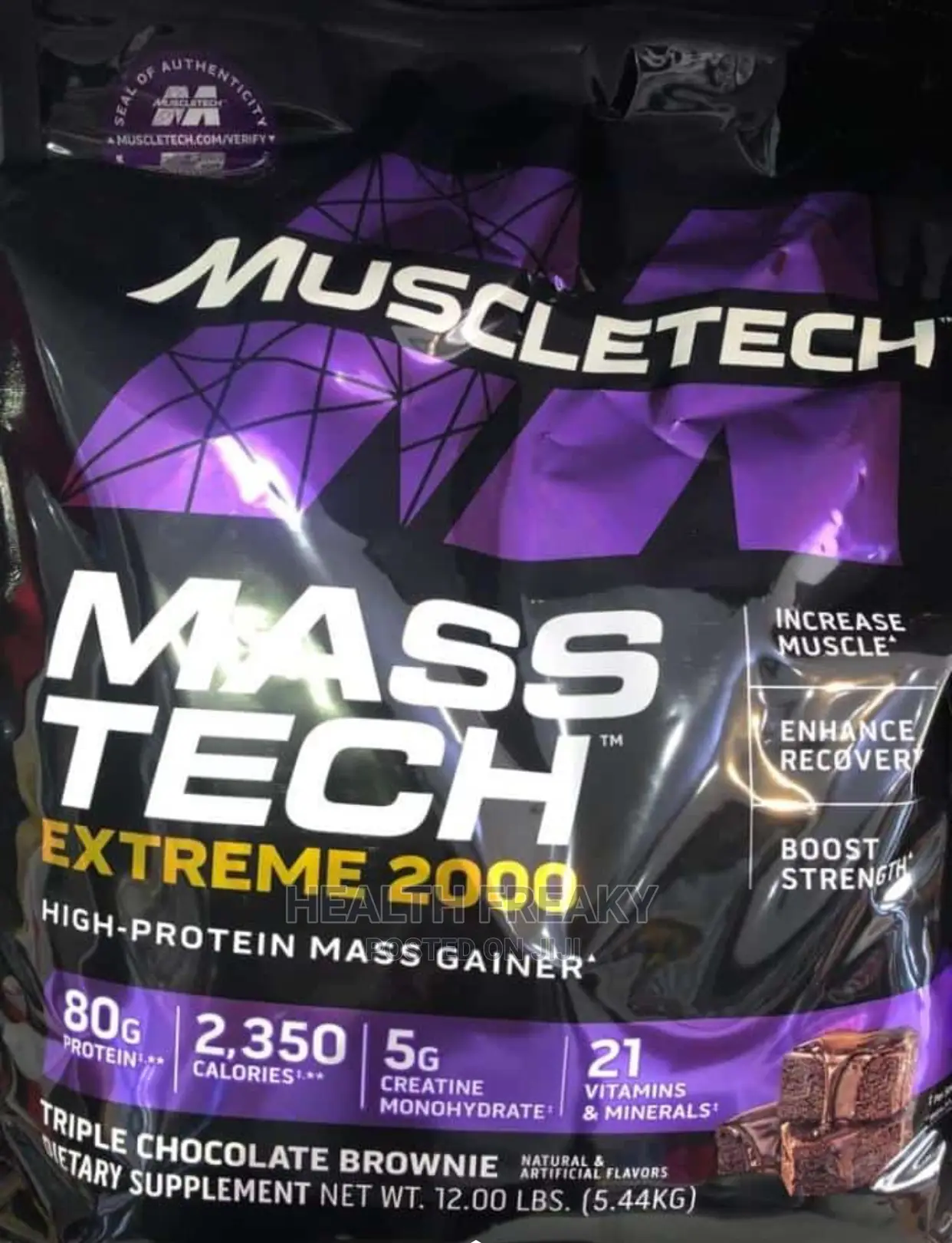 Masstech Extreme 2000 Mass Gainer Whey Muscle Builder 12lb in Accra ...