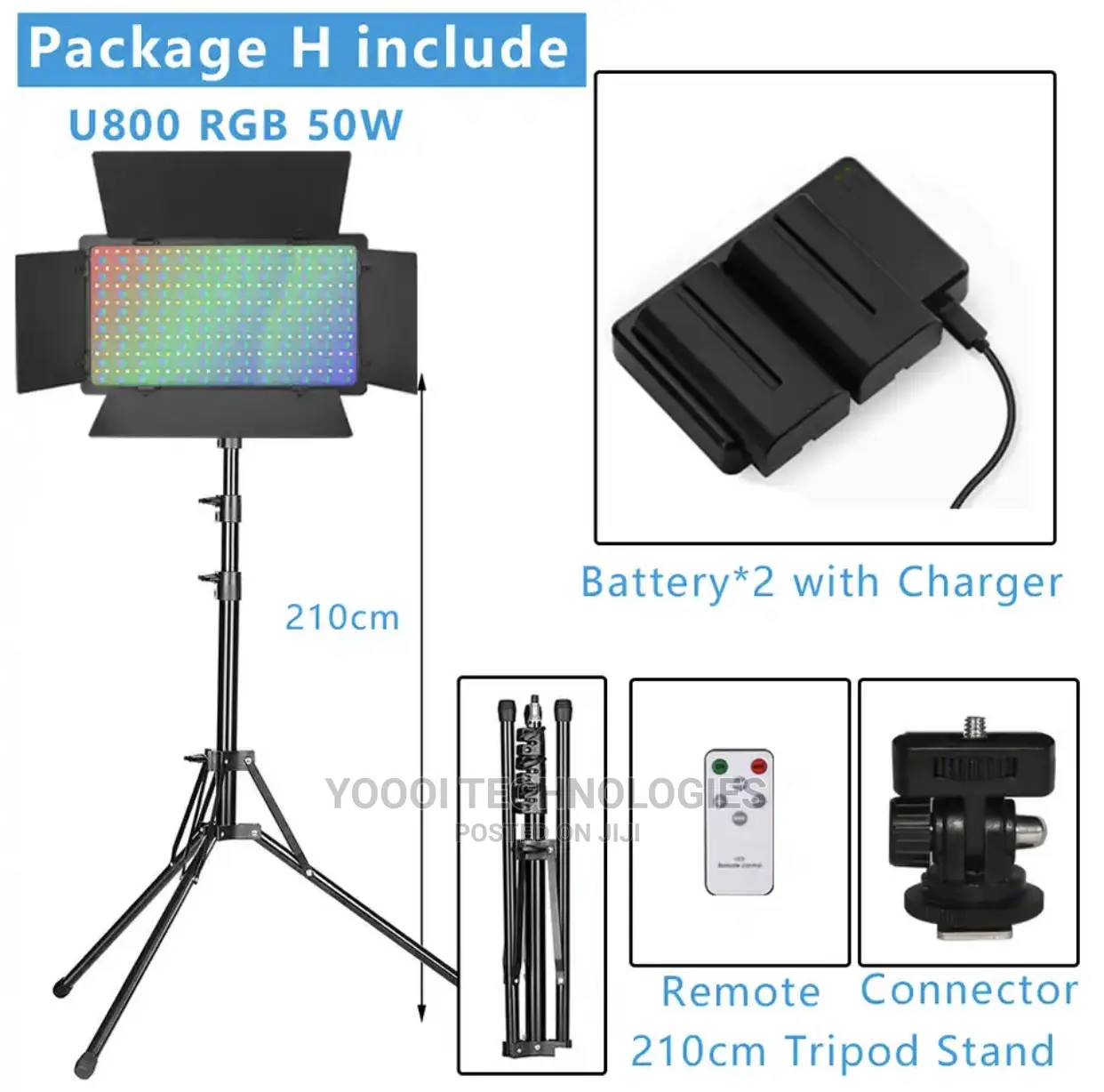 50w U800 RGB Light With Battery,Charger Stand in Accra Metropolitan ...