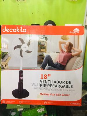 Decakila 18” Rechargeable Stand Fan [KUFC036R] in Accra New Town - Home ...