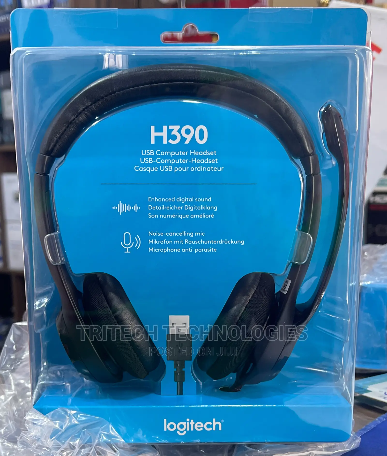 Logitech H390 Usb Headset With Noise-Cancelling Mic in Lapaz - Headphones, Tritech Technologies ...