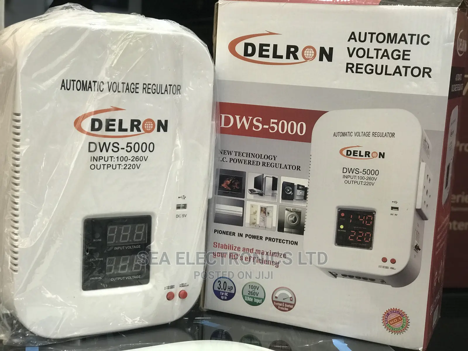 Delron Wall Mounted DWS-5000 Automatic Voltage Stabilizer in Adabraka ...