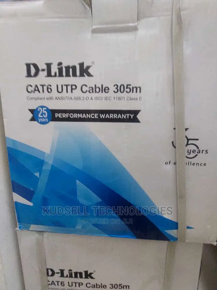 Dlink Cat 6 Utp 24 Awg PVC Solid Cable – 305m Grey in Lapaz - Networking Products, Kudsell ...