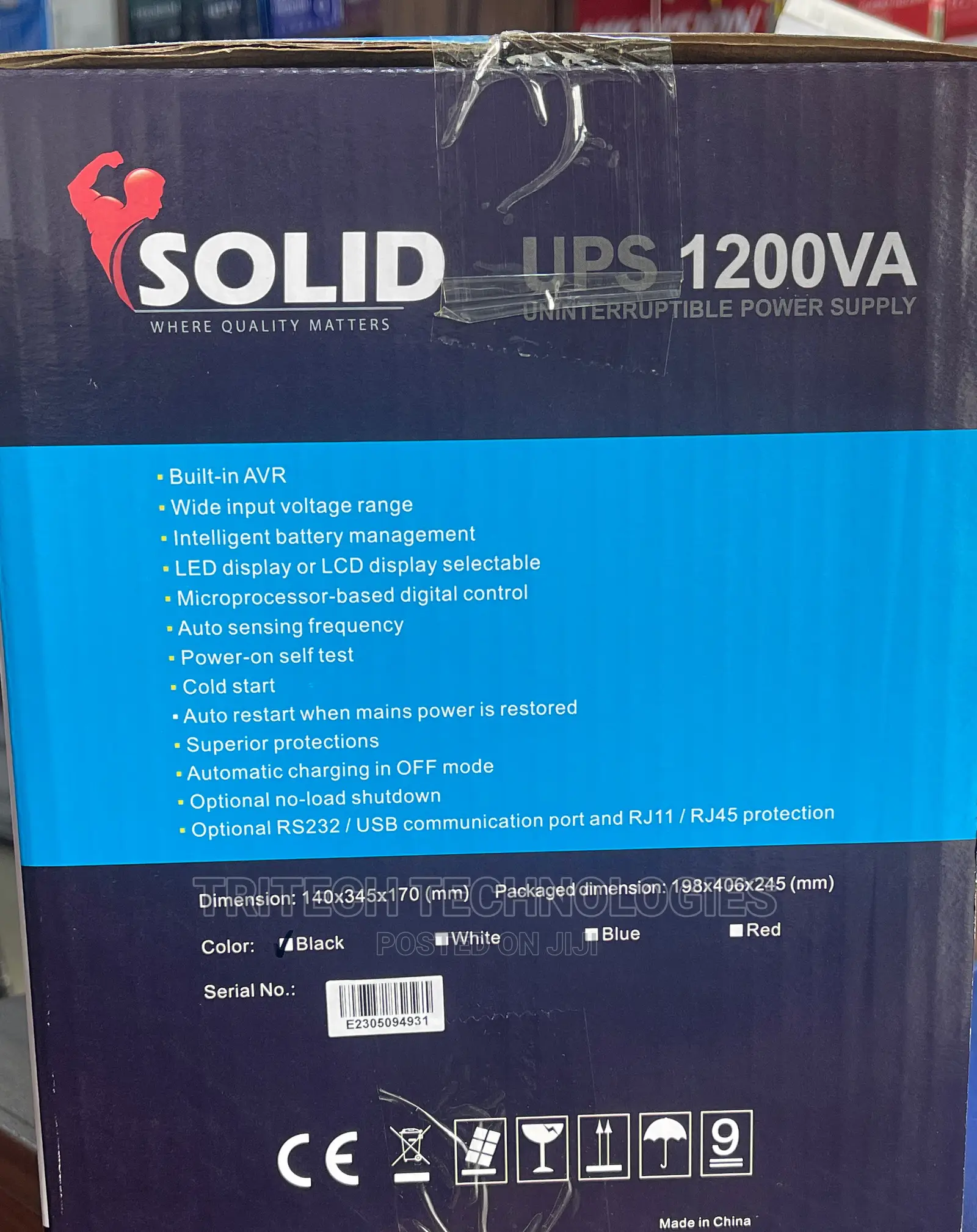 SOLID UPS 1200VA (Automatic Voltage Regulator) Built in AVR in Lapaz ...