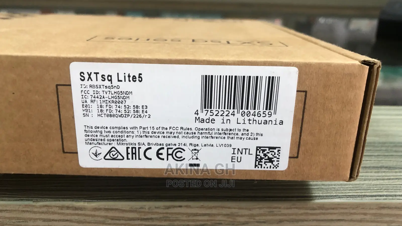 Mikrotik Routerboard SXTSQ Lite 5 for sale - Akina Gh Price: GH₵ 780 on ...