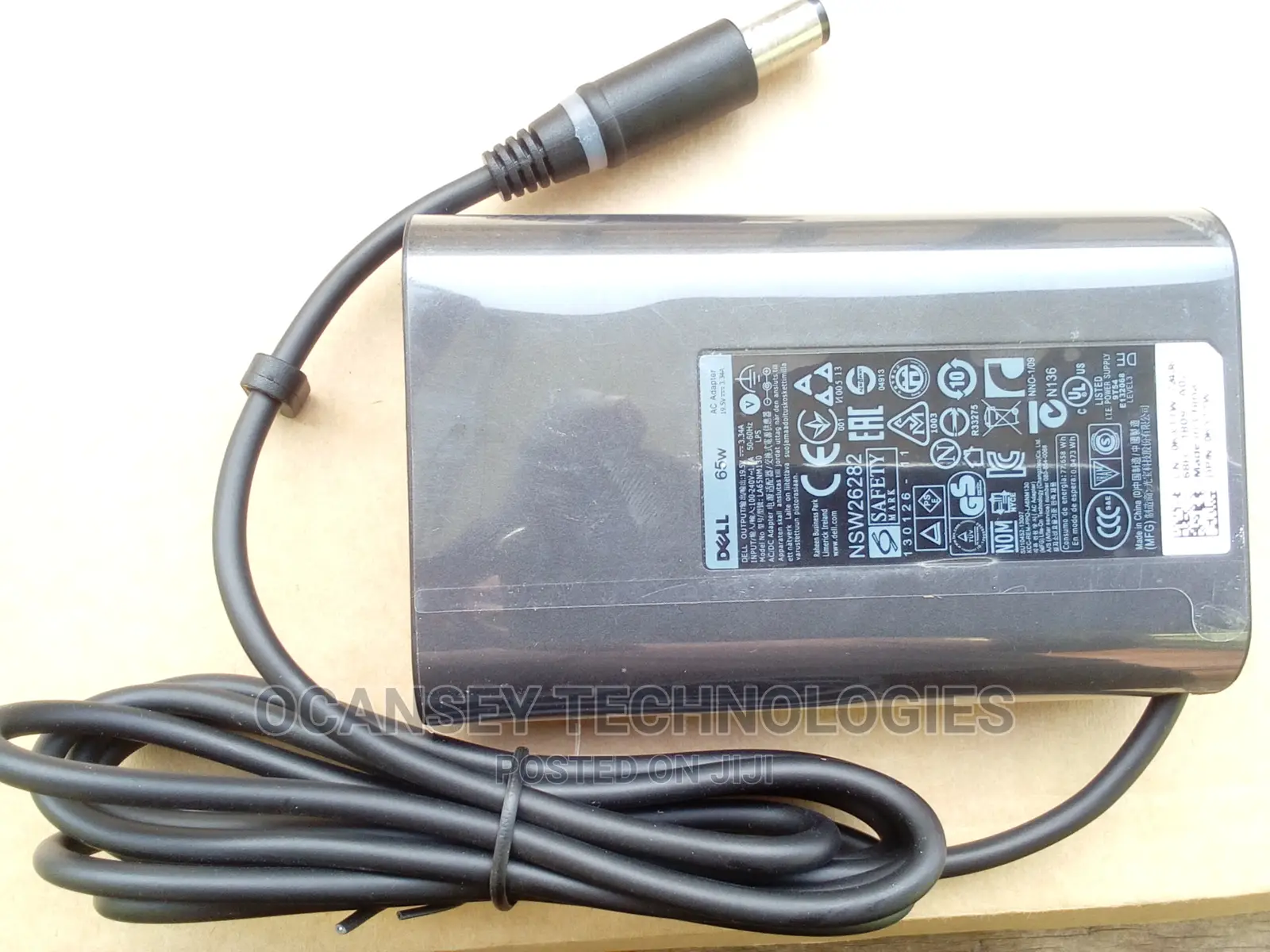 Original Dell Oval Shape Charger 65w 19.5v 3.24A Big Pin in Accra New ...