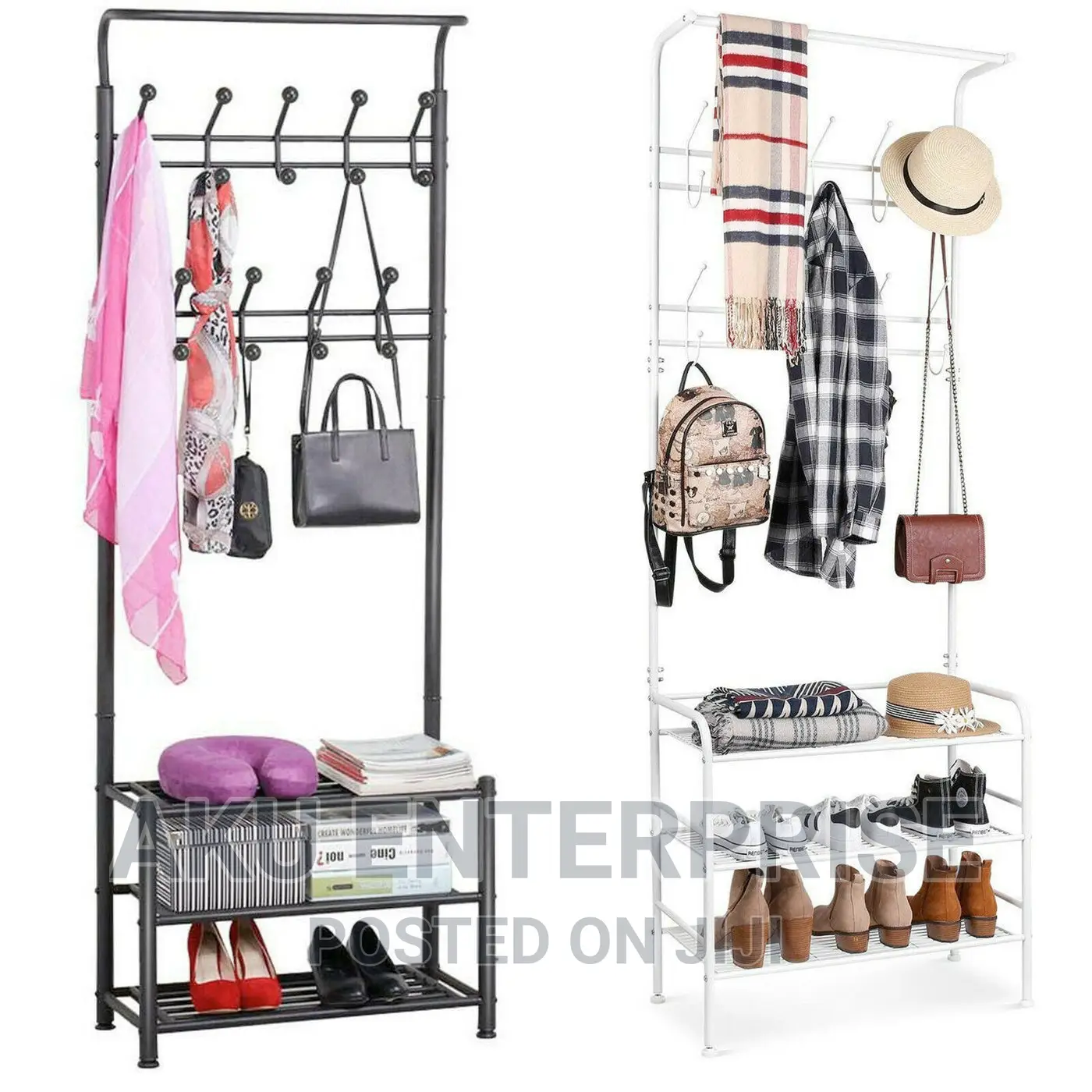 Metal Multipurpose Cloth Hanger, Shoe Rack Stand Shelf in Accra ...
